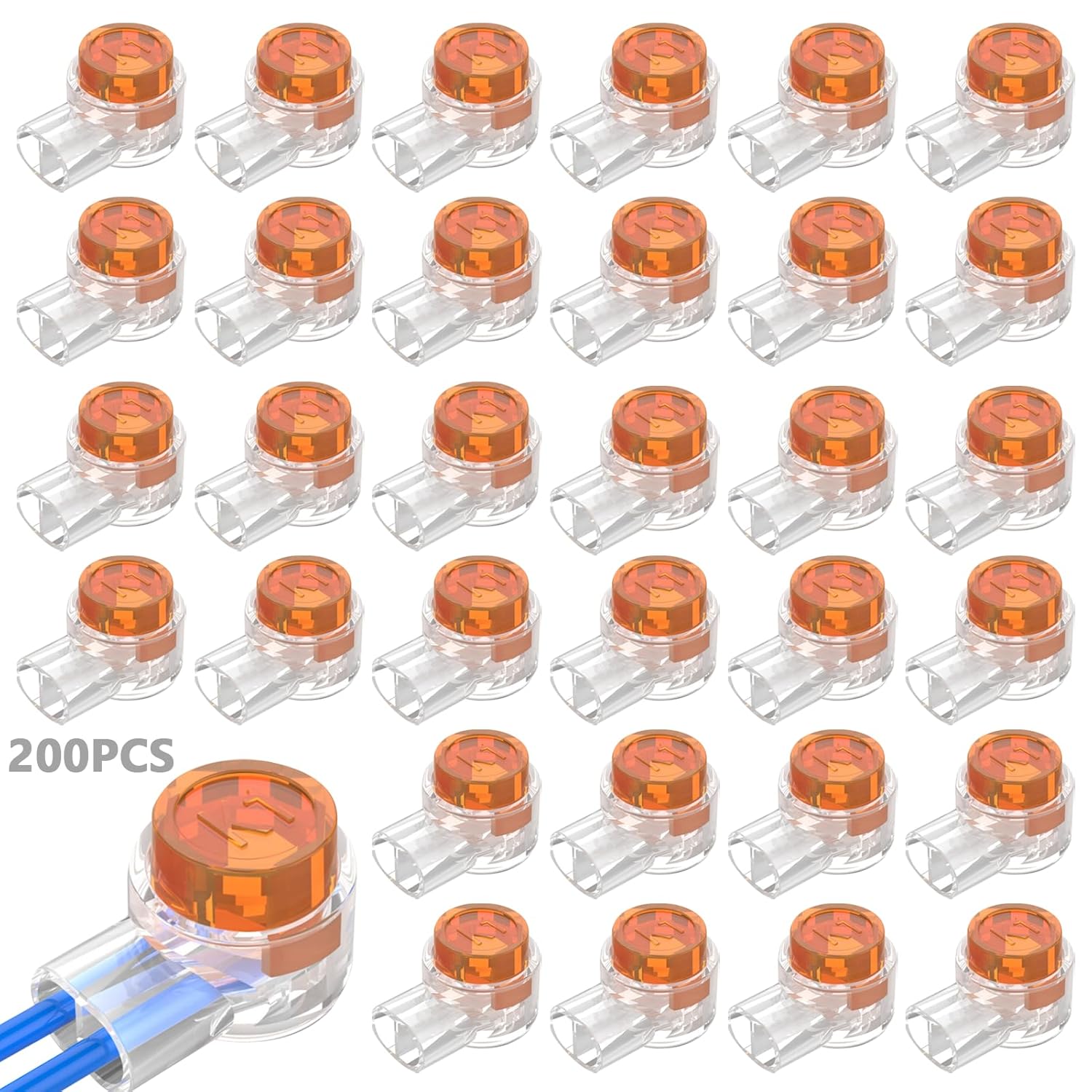 K1 Lot de 200 connecteurs à sertir en gel à 2 voies étanches pour ...