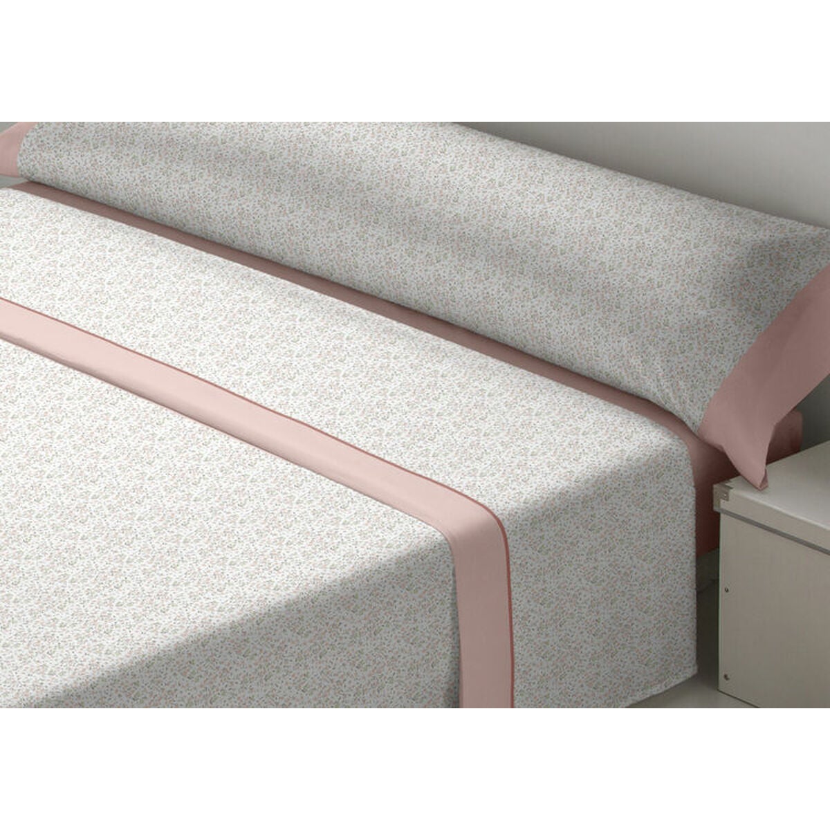 Jeu de draps D'Or LAVANDA Rose Gran lit 2 persones Franela | Leroy Merlin