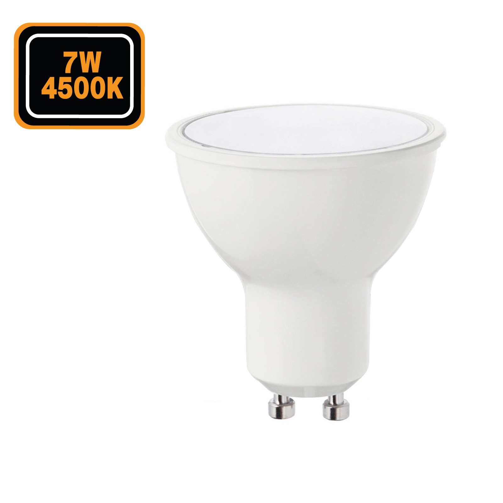 Bombilla LED GU10 7W 4500K blanco neutro | Leroy Merlin