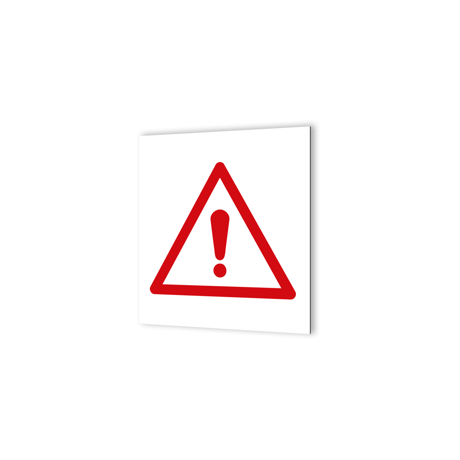 Pictogramme format 20 cm x 20 cm en Dibond Blanc Picto Rouge - Modèle ...