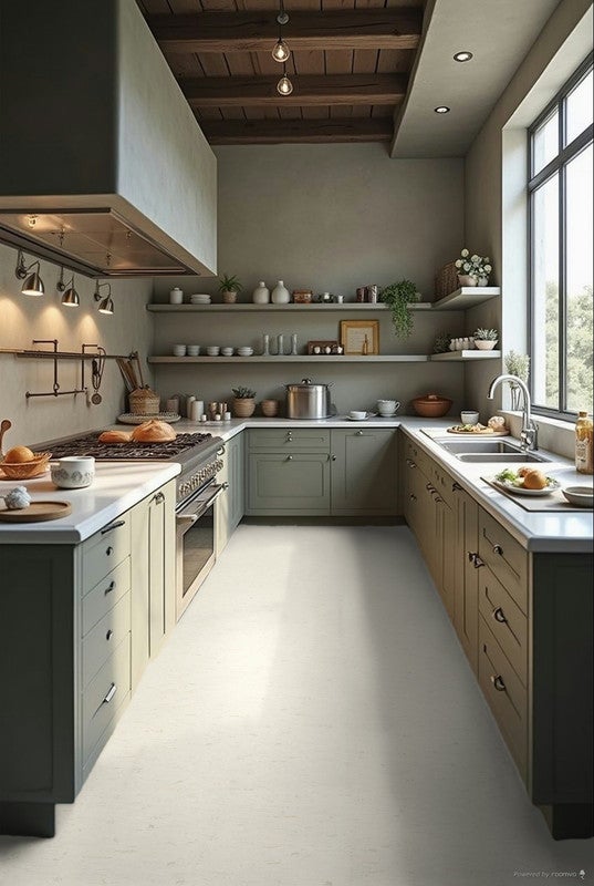 Arquiservi - Rollo suelo vinílico homogéneo Dawn - 2X20 (40M2) Alta ...