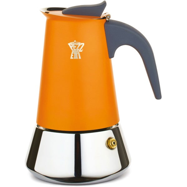 Pezzetti Cafetera - STEELEXPRESS - 2 Tazas - 85 ml - Naranja | Leroy Merlin
