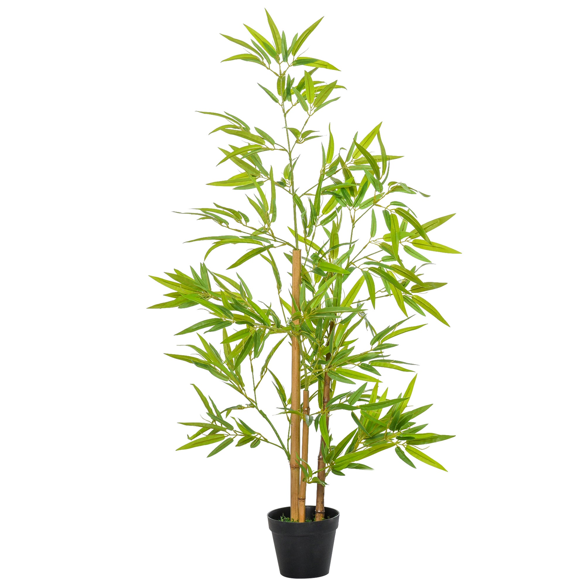 Planta artificial de bambú decorativa de 120 cm, árbol realista para ...