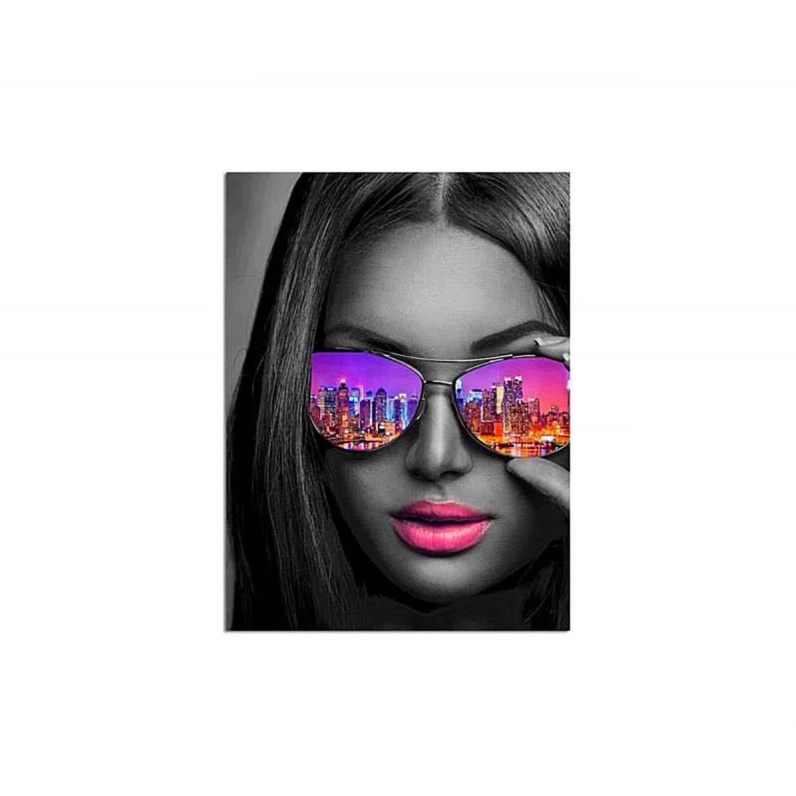 Tableau bois - new-york la nuit | Leroy Merlin