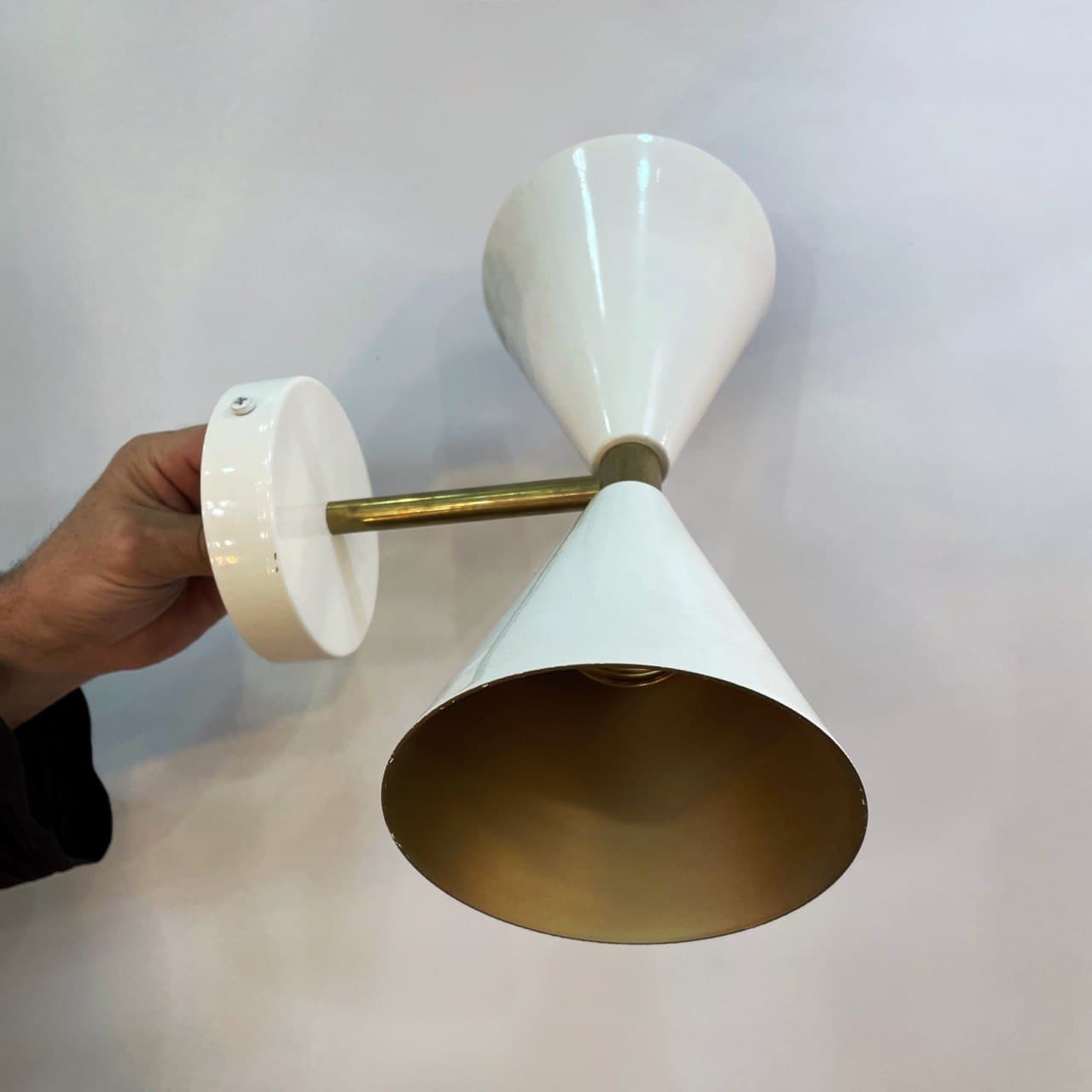 Aplique Conos 2 luces grandes Blanco | Leroy Merlin