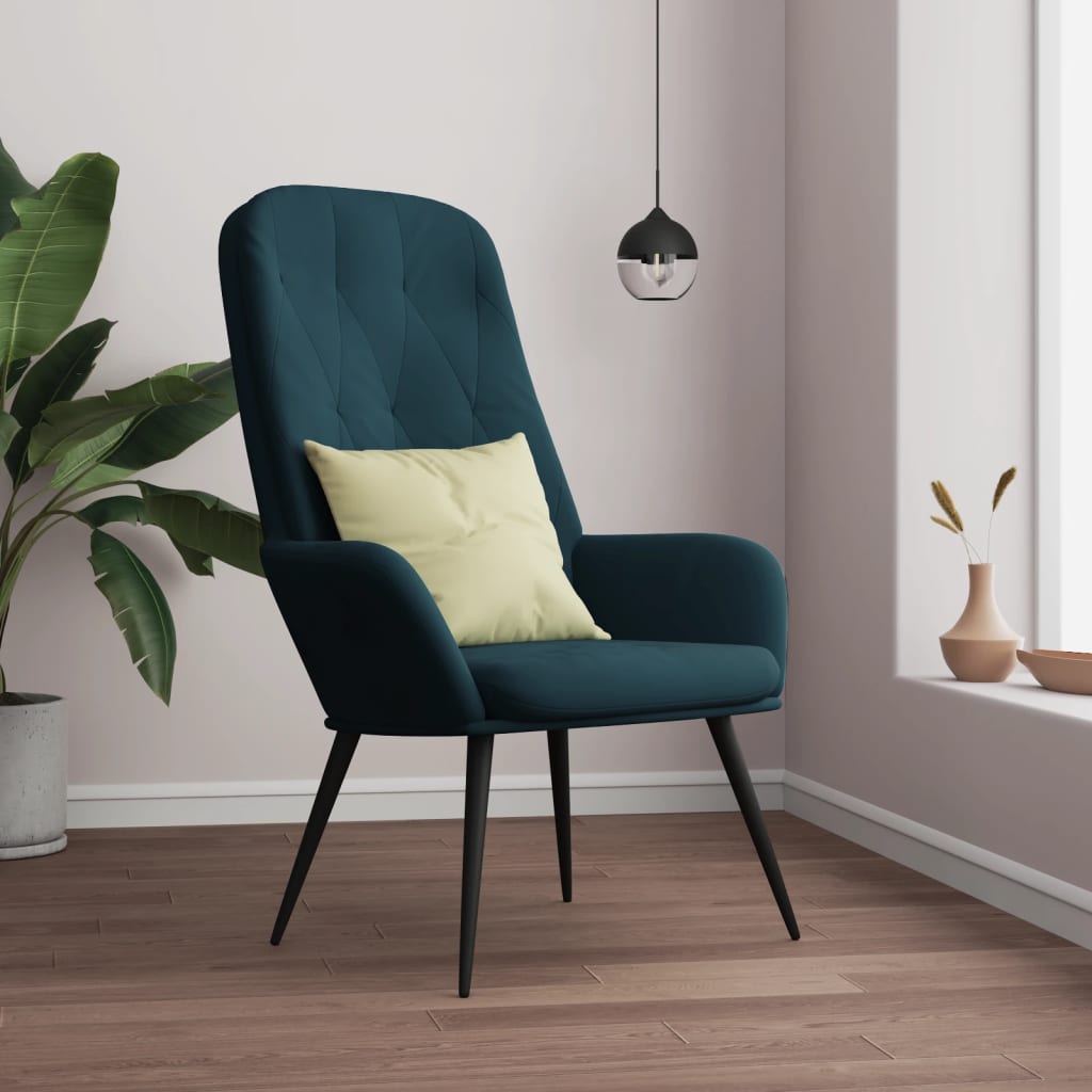 Chaise de relaxation | Fauteuil de relaxation | Chaise de Salon Bleu ...