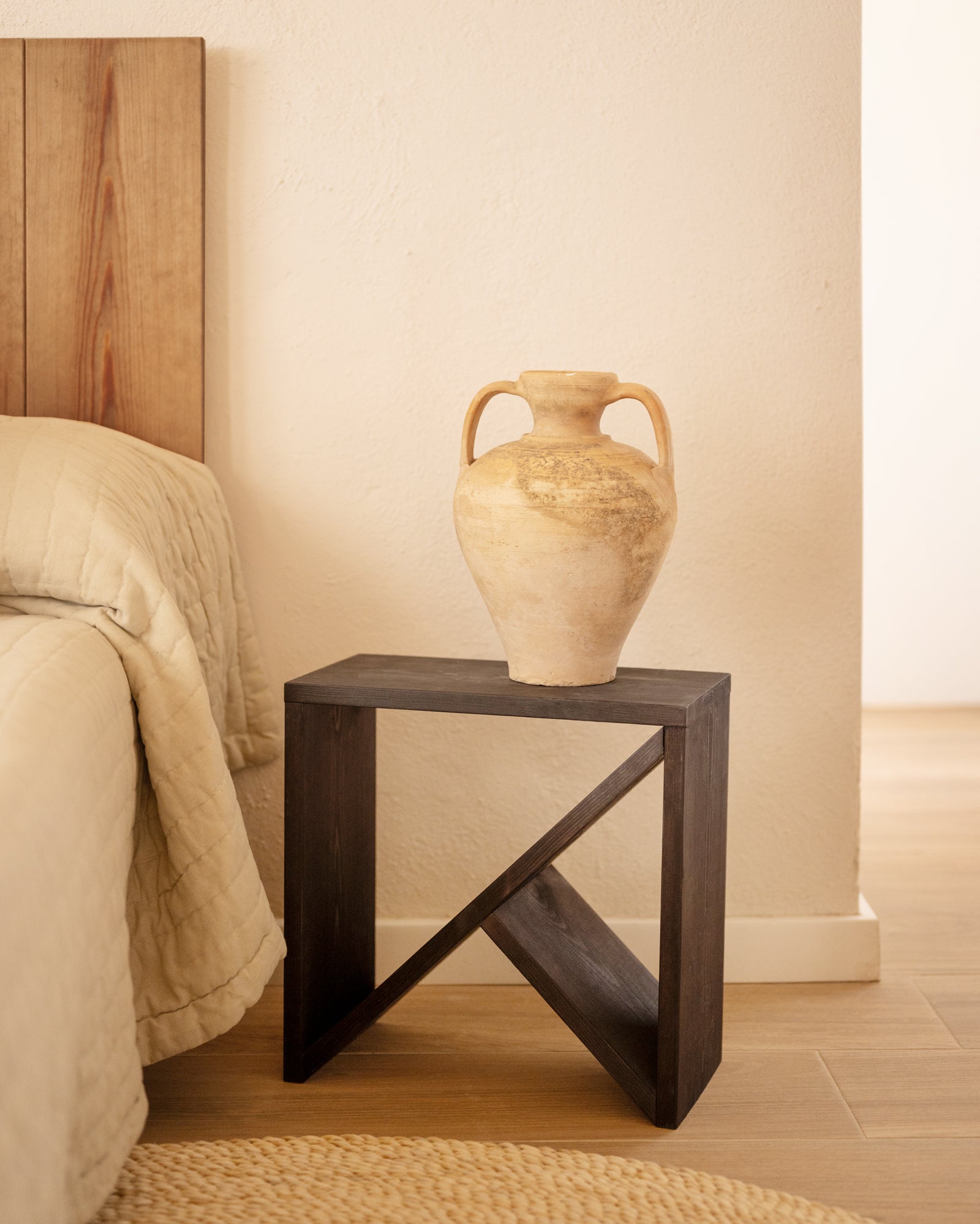 STOKE - Table d'appoint en bois couleur noire 40x40cm - DECOWOOD ...