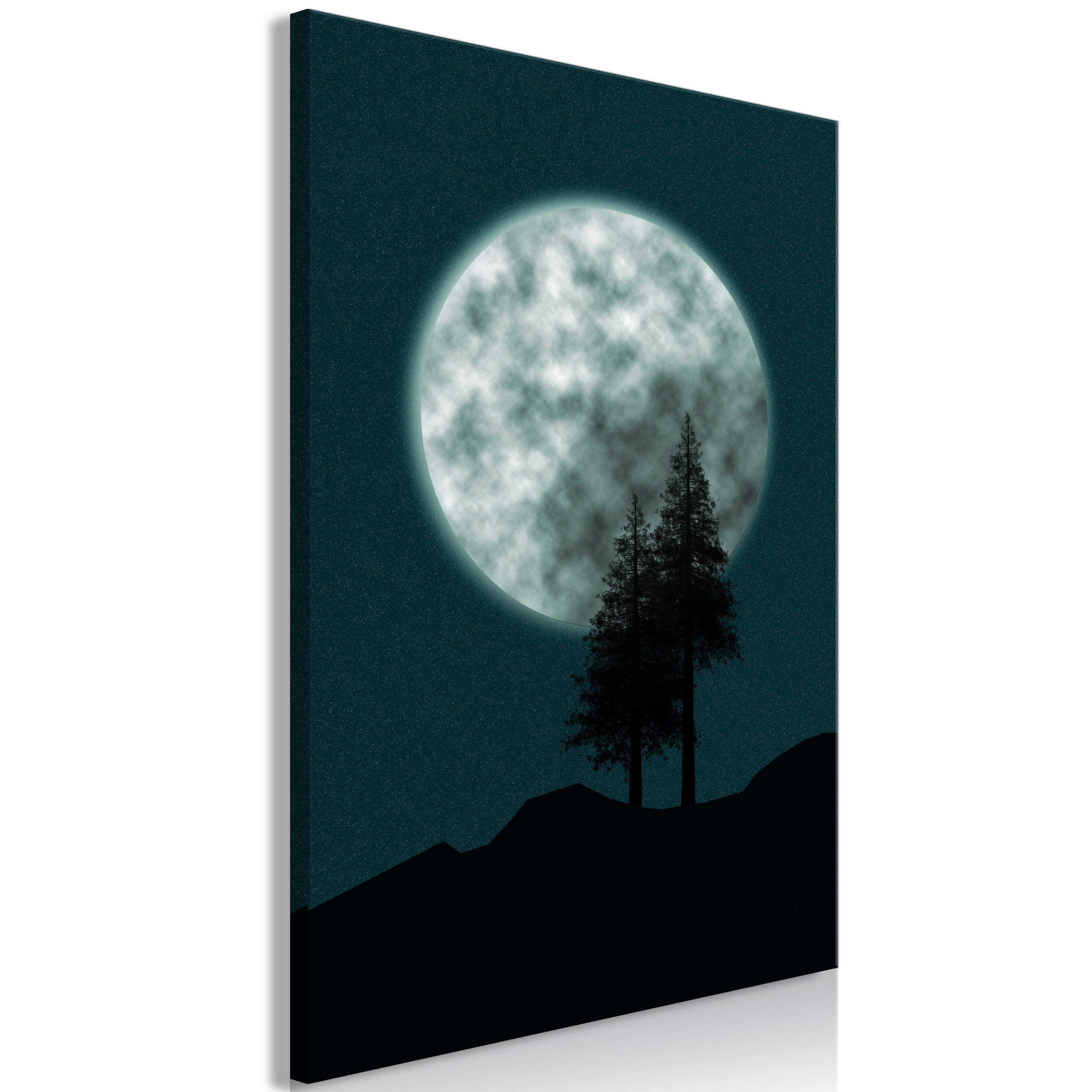 Tableau - Beautiful Full Moon (1 Part) Vertical [80x120] | Leroy Merlin