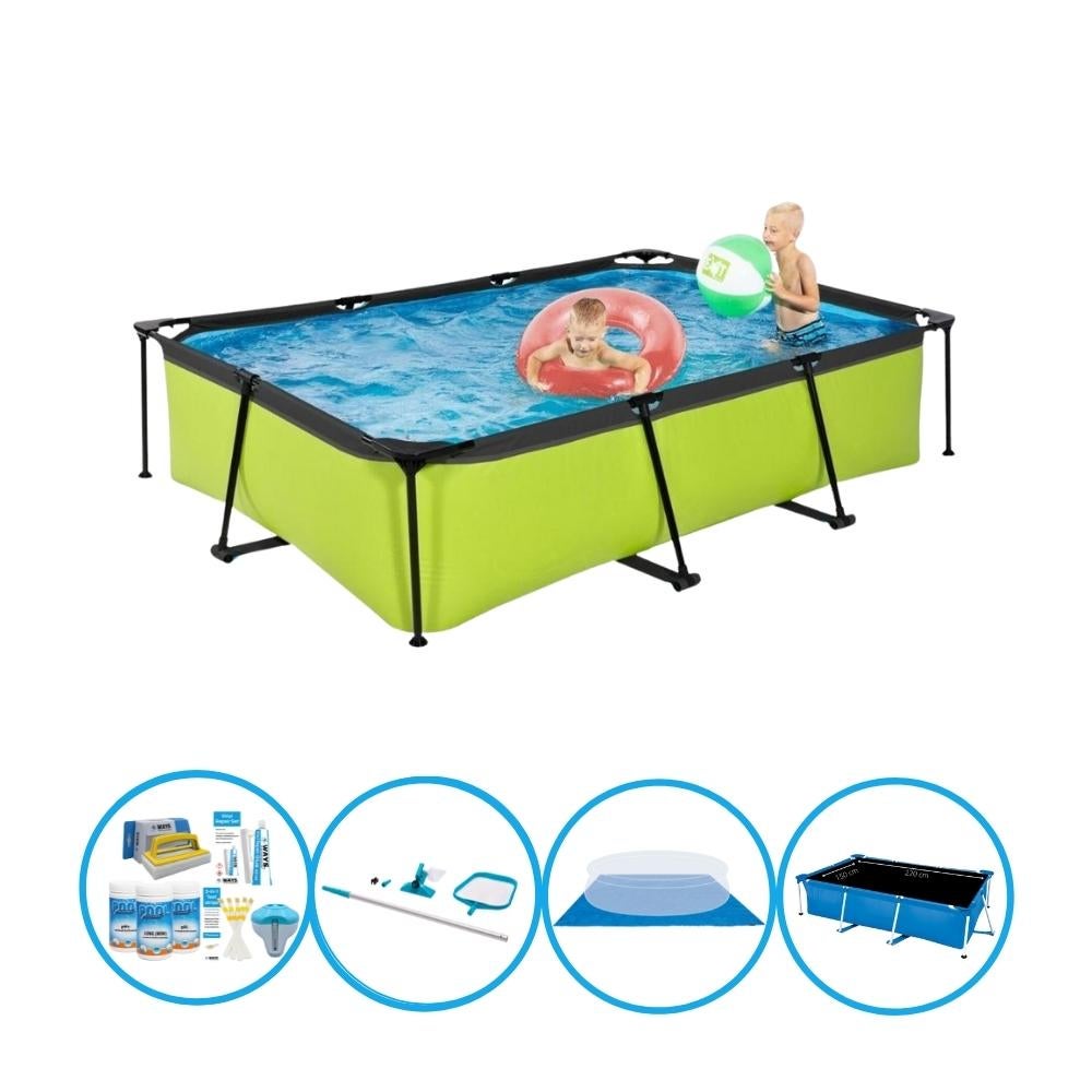 EXIT Piscine Lime - Frame Pool 300x200x65 cm -- Pack de piscine | Leroy ...
