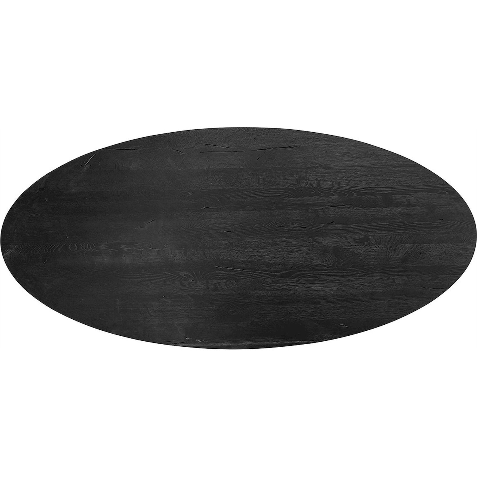 Plateau de table Watson ovale 235 235 x 110 x 6 cm Noir intense | Leroy ...