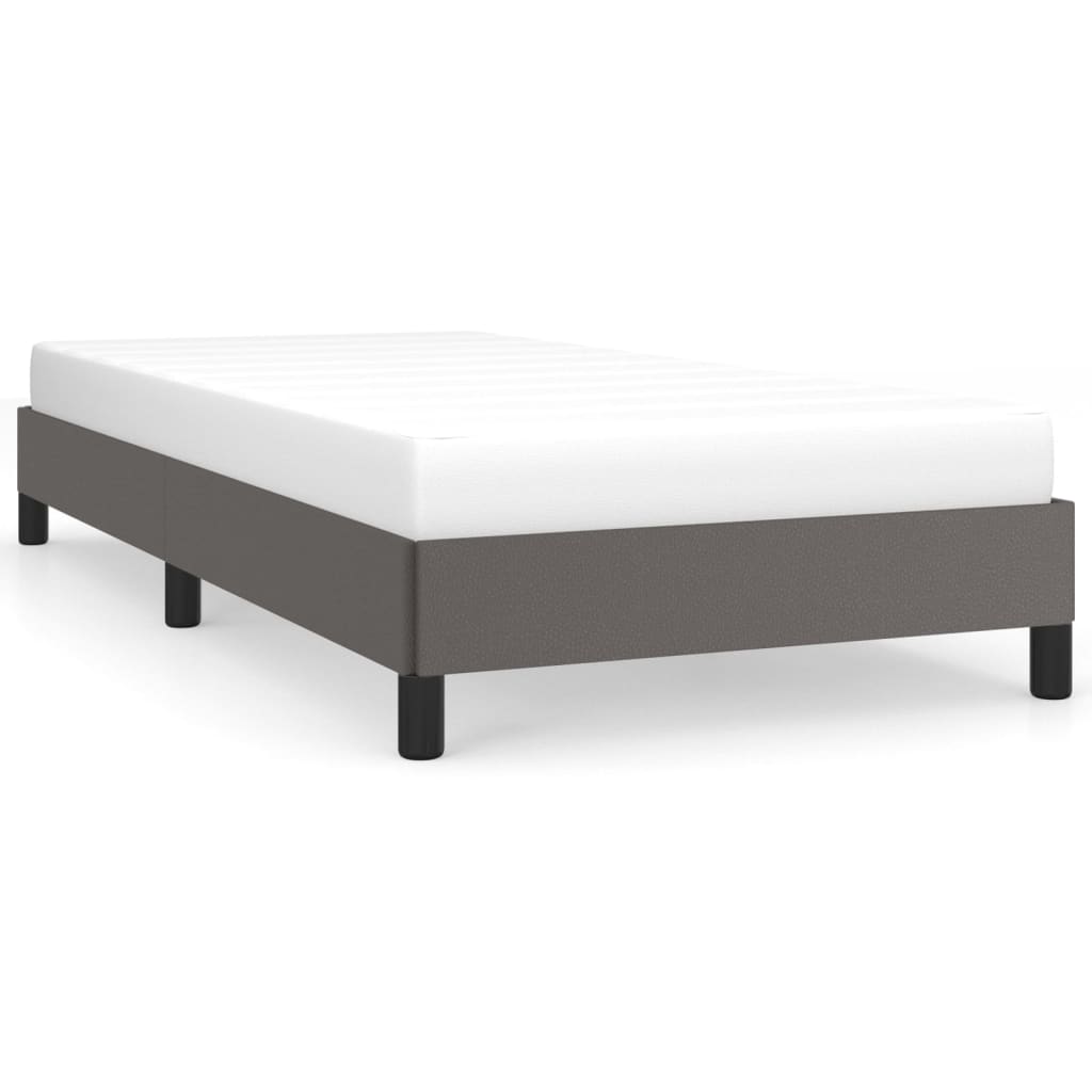 Lit simple | Lit adulte | Cadre de lit Gris 90x200 cm Similicuir539738 ...