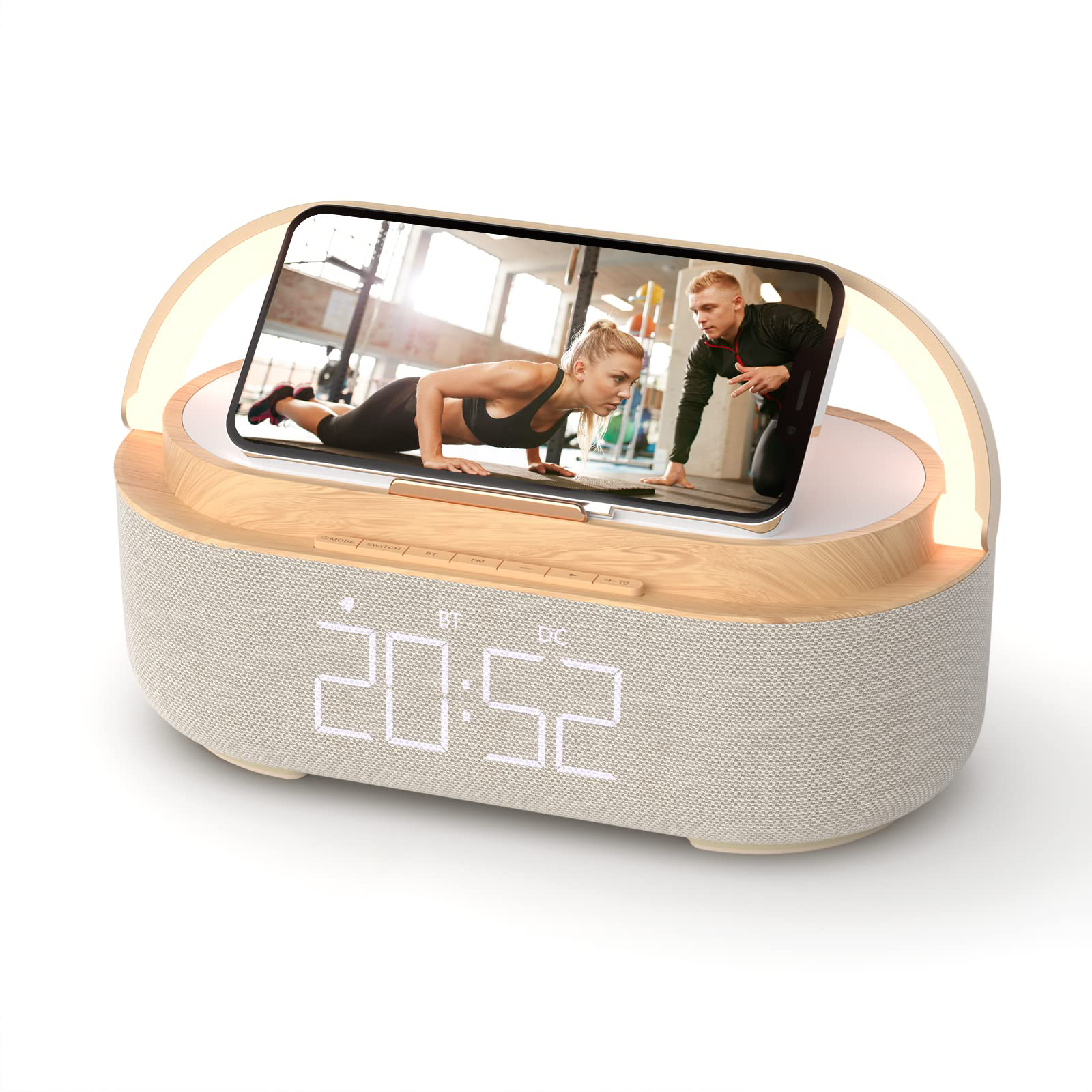 Radio FM Réveil Matin Digital avec Chargement sans Fil ...