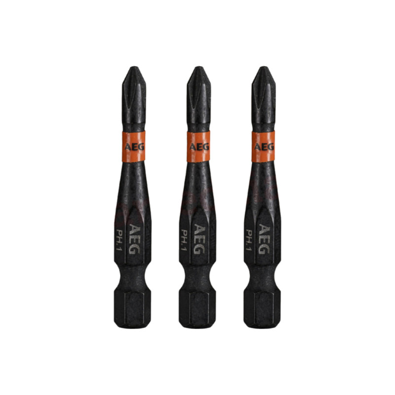 Punta de impacto PH2 50mm - 3uds AEG Ref.4932479181 | Leroy Merlin