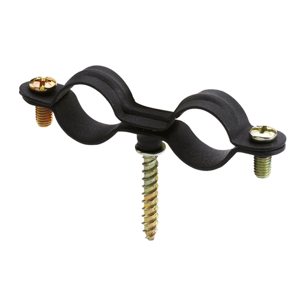 Pince à gaz double M6 noire avec tire-fond de 15 mm. (boîte de 50 ...
