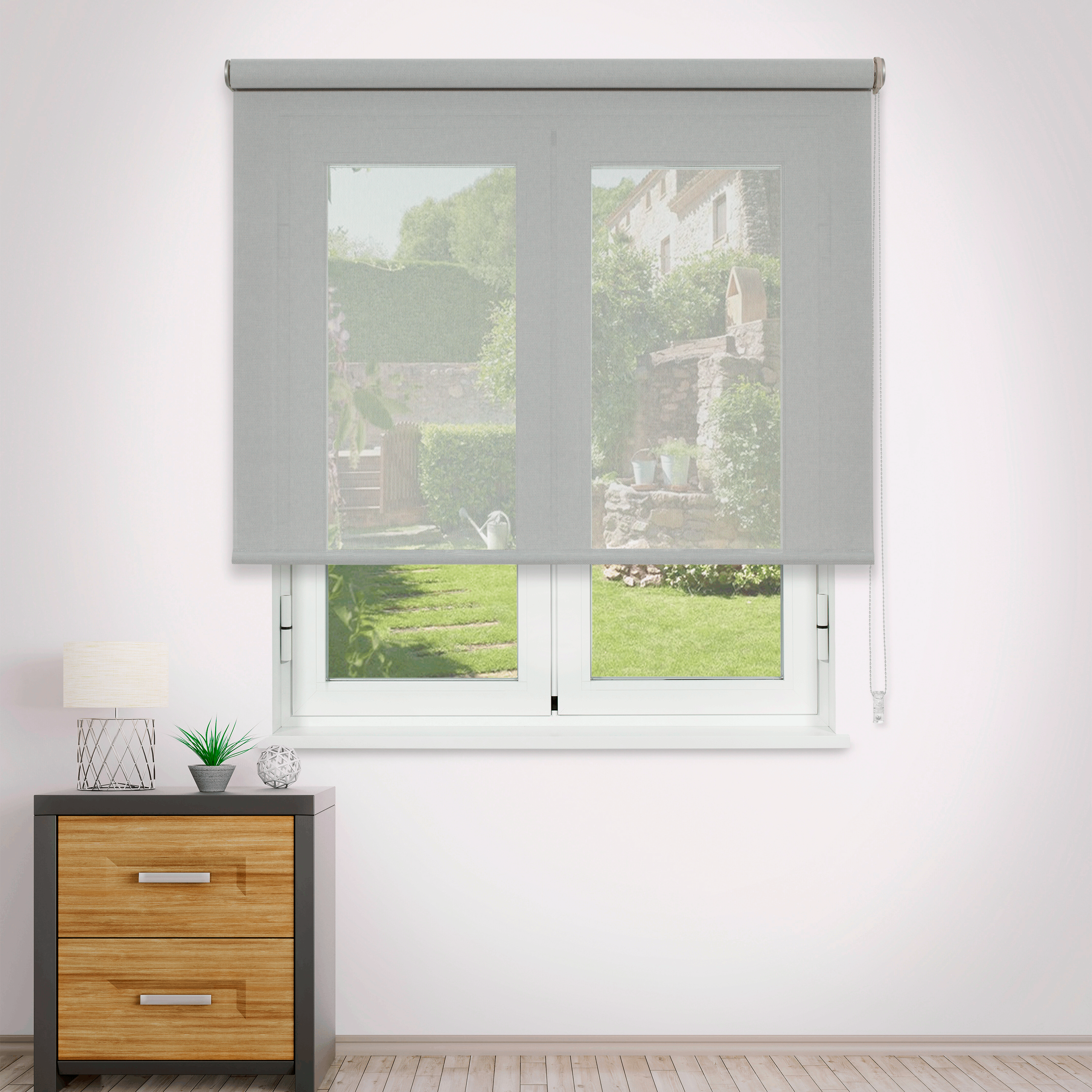 INSPIRE - Store enrouleur screen - l.105 x 190 cm - PEARL - Gris ...