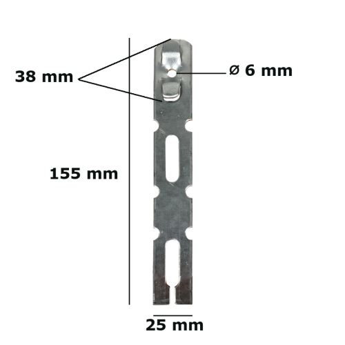 Patte de fixation L155 mm pour fenetre GEFRADIS | Leroy Merlin