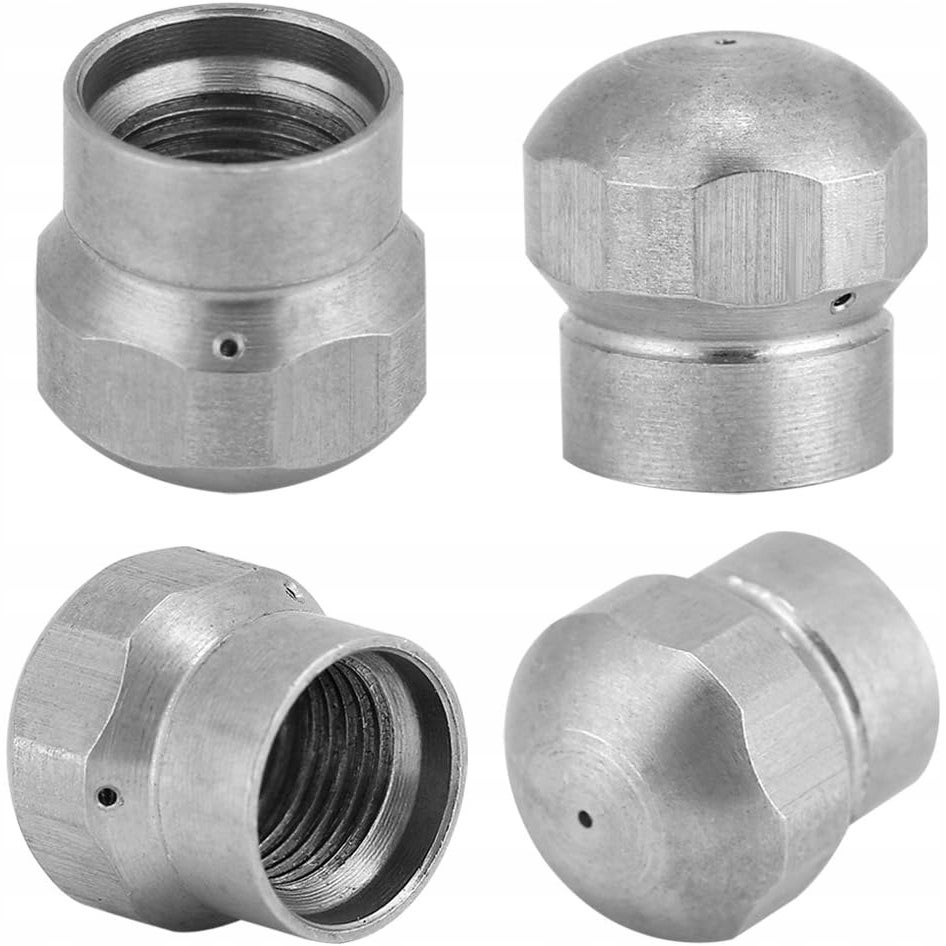 Buse de Nettoyage Canalisation 040 1+3 – Inox | 350 Bar | Filetage G1 ...