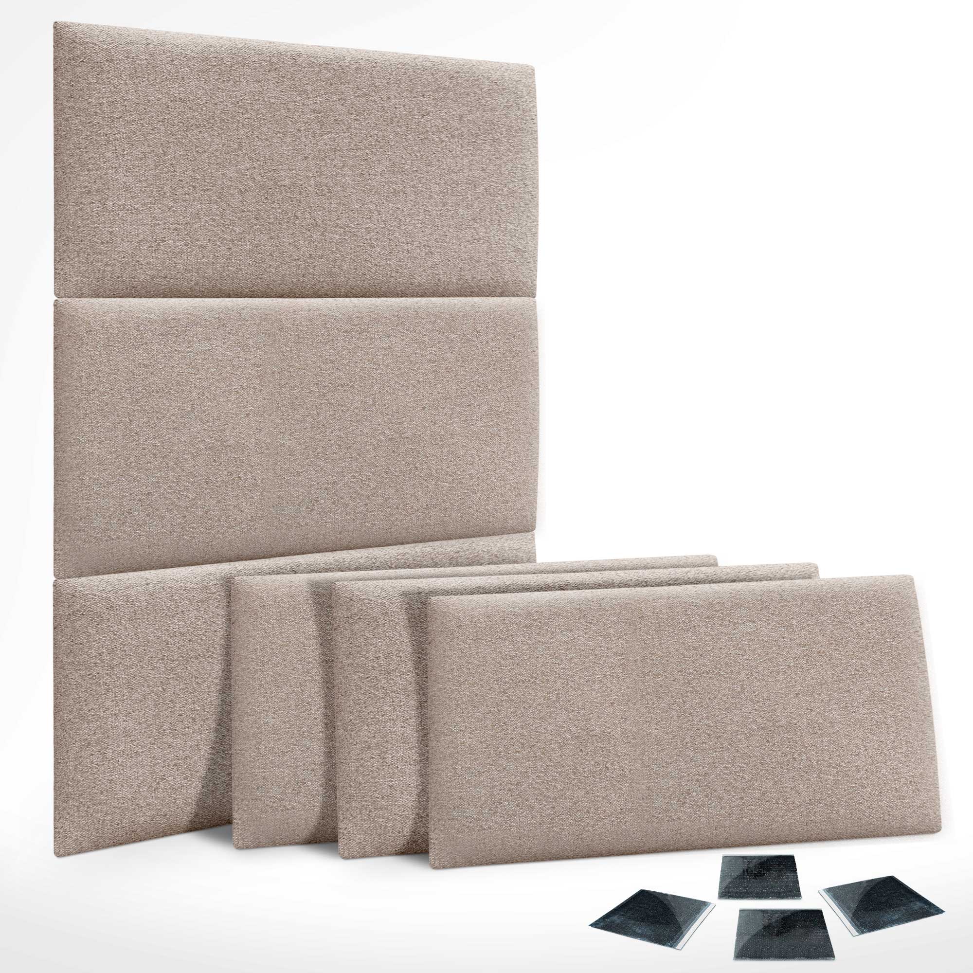 DHOME juego de 6 Paneles Tapizados de Tela Autoadhesivos para Pared ...