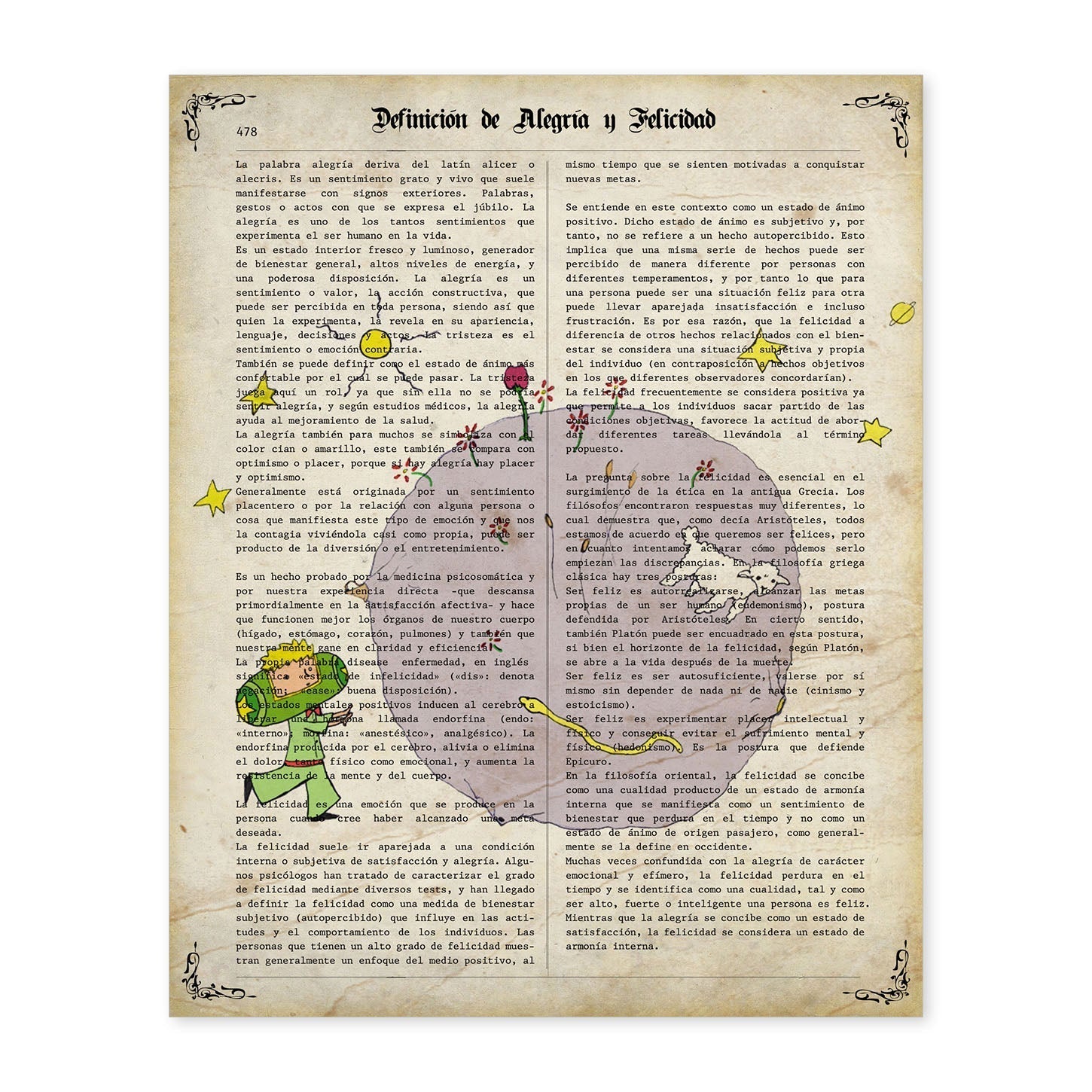 Poster Del Principito Para Ninos Pequenos. Lamina De Principito Culebra ...