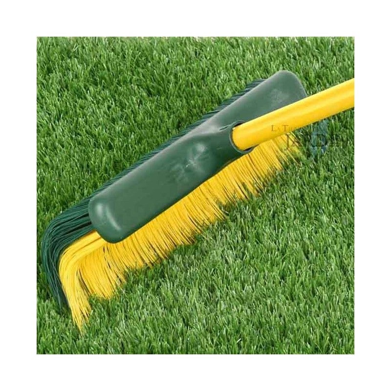 Spazzola + Manico Estensibile da 0,8 a 1,4 m per Spazzare Prato ...