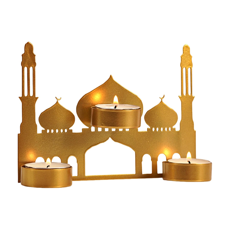 Candelabro de hierro forjado con forma de luna y mariposa, ideal para ...