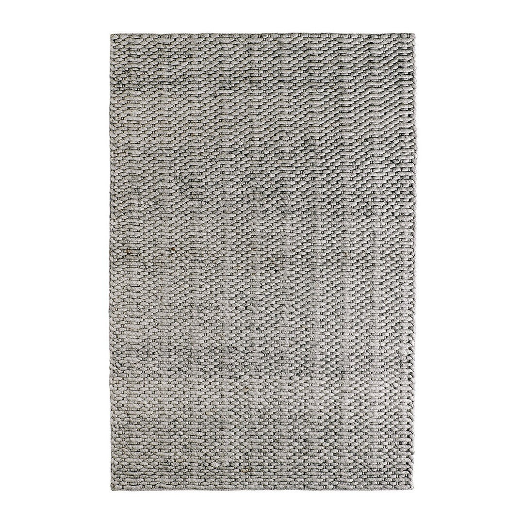 Tapis uni contemporaine en laine Argenté 200x290 BOMBUS | Leroy Merlin