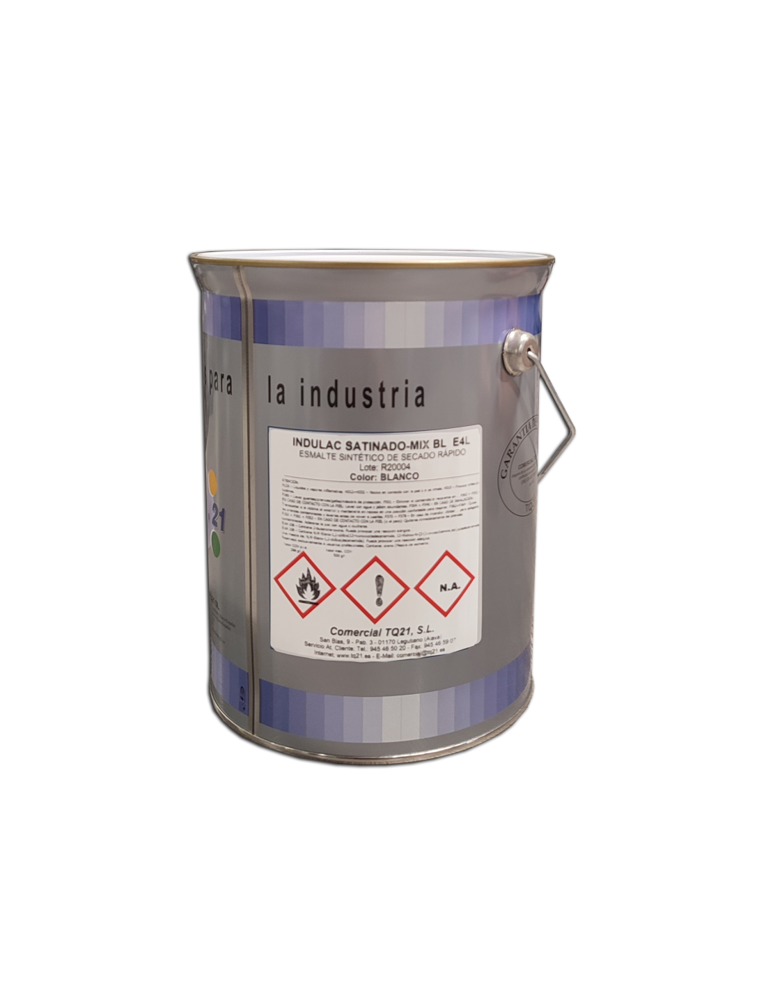 TQ21 - ESMALTE SATINADO SECADO RAPIDO RAL 4 LT (RAL 6005 Verde musgo ...