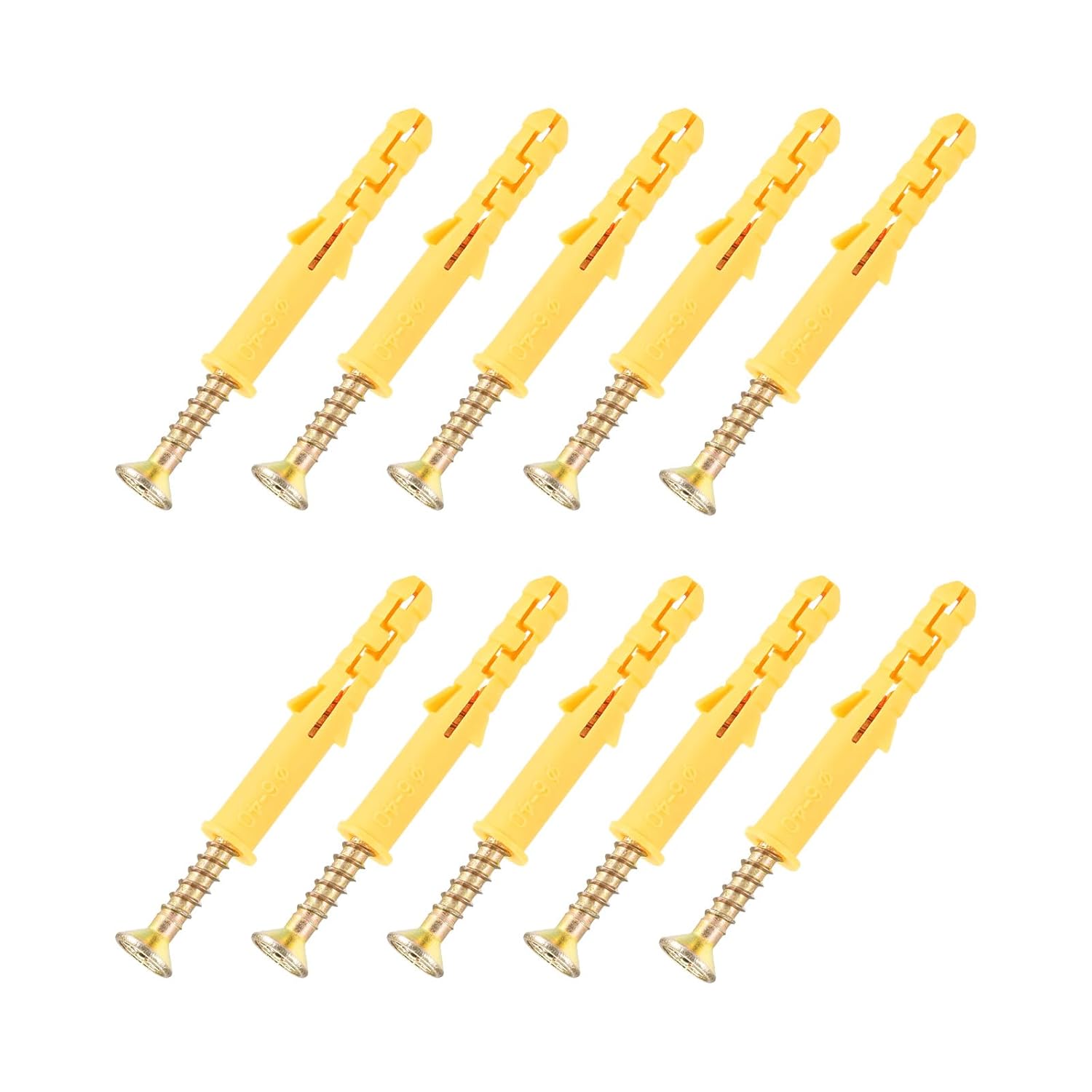 Tubi di espansione in plastica (6x40 mm) e 10 set di viti ...