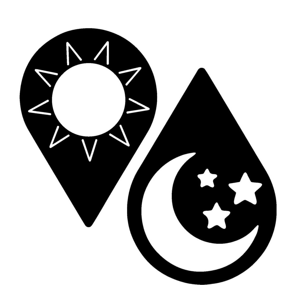 Decoración de Metal Sol y Luna 2, Metal, Negro, EPIKASA | Leroy Merlin