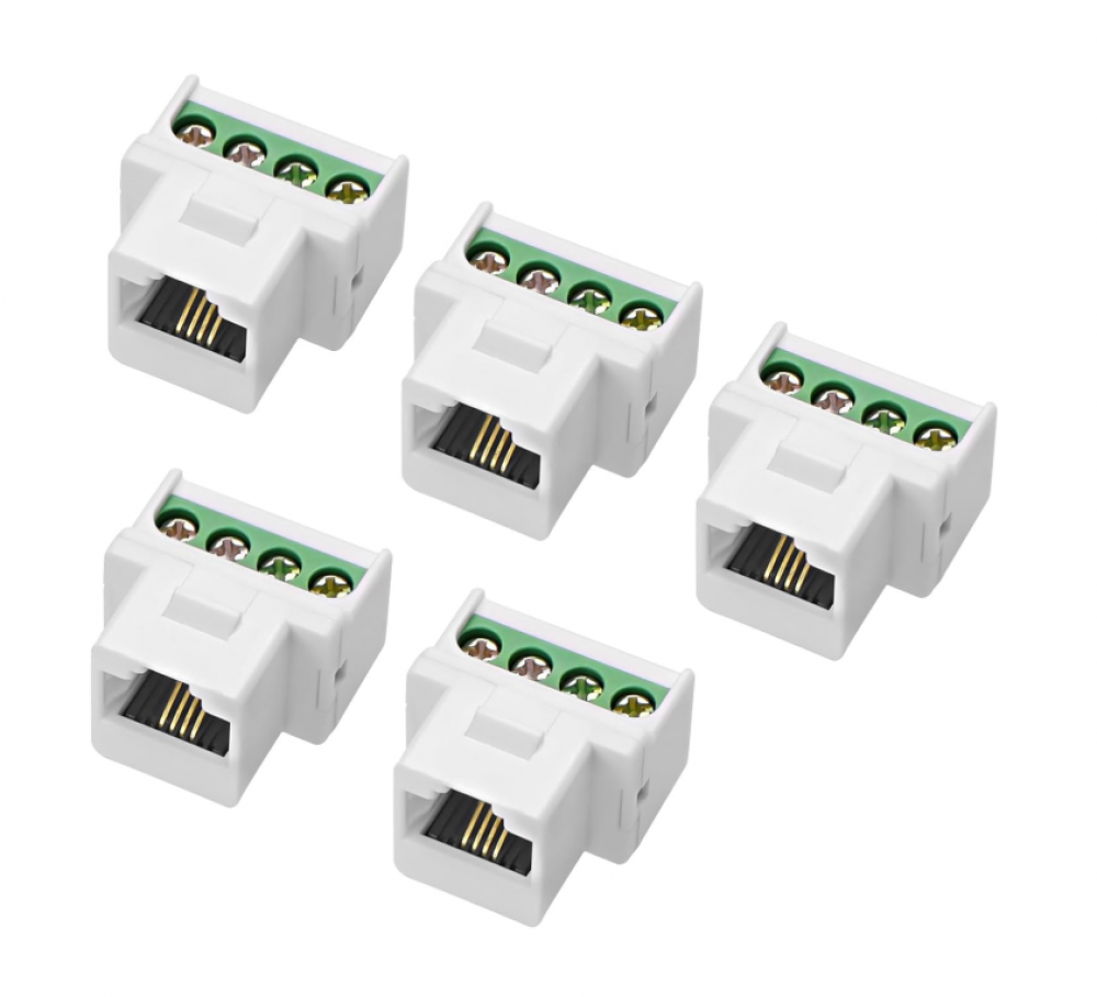 Module de téléphone RJ11 CAT3 Keystone - Femelle à vis à 4 broches ...