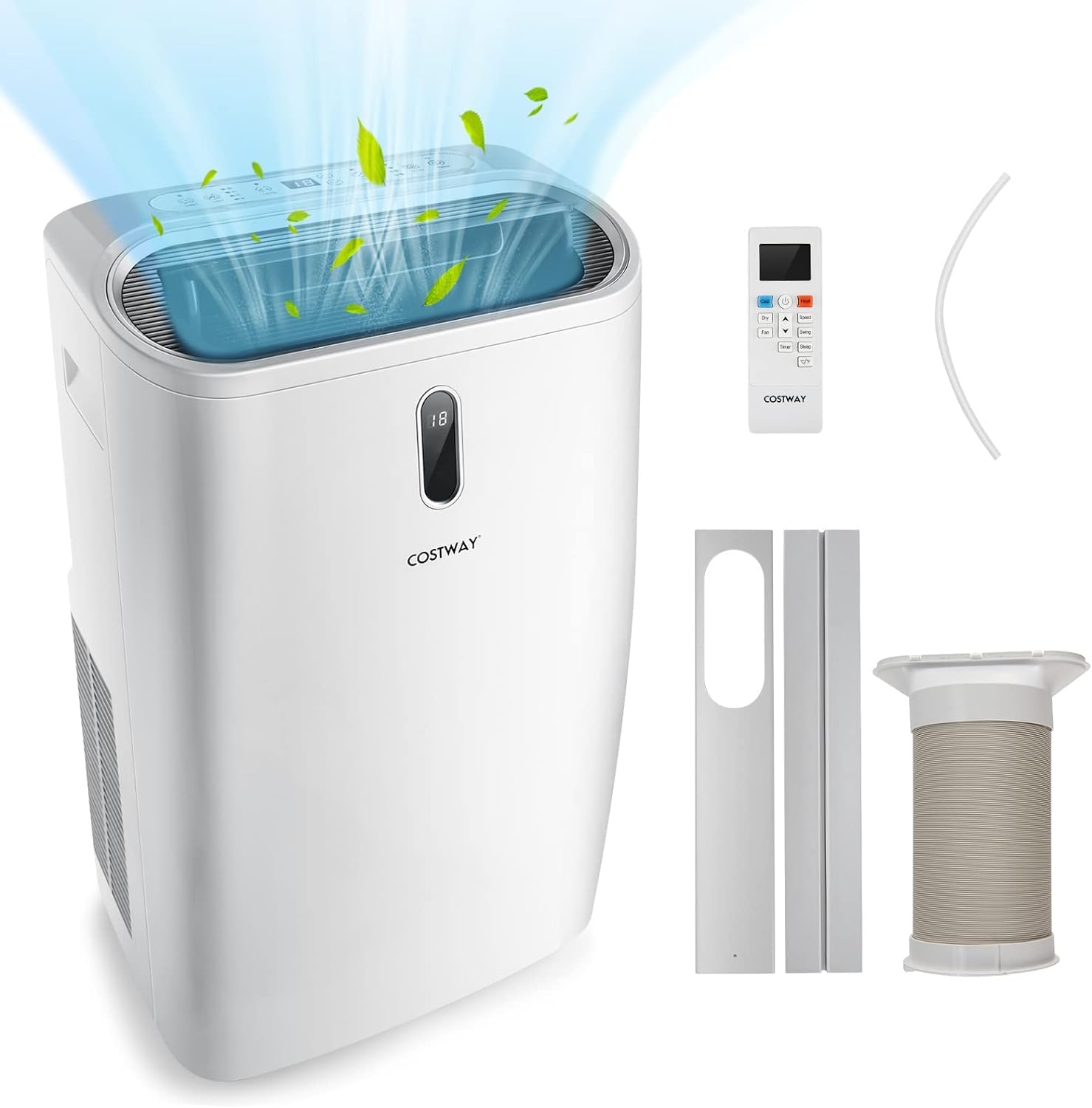 Climatiseur Mobile 5 EN 1 Silencieux 16000BTU, Refroidisseur d'Air ...