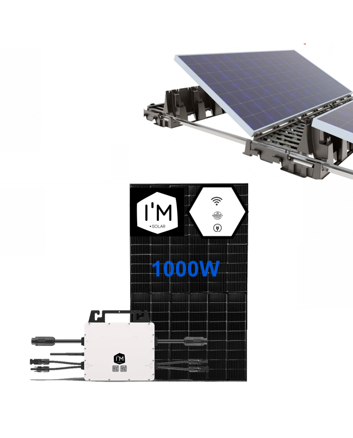 Kit Solaire 1000W - I'M SOLAR - Installation au sol | Leroy Merlin