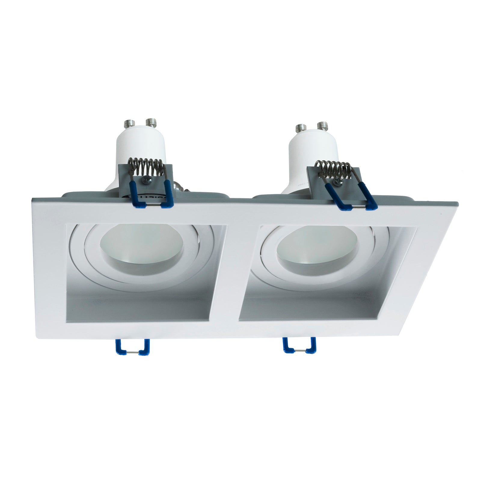 Spot encastré rectangulaire double lampe LED GU10 16W plafonnier 230V ...