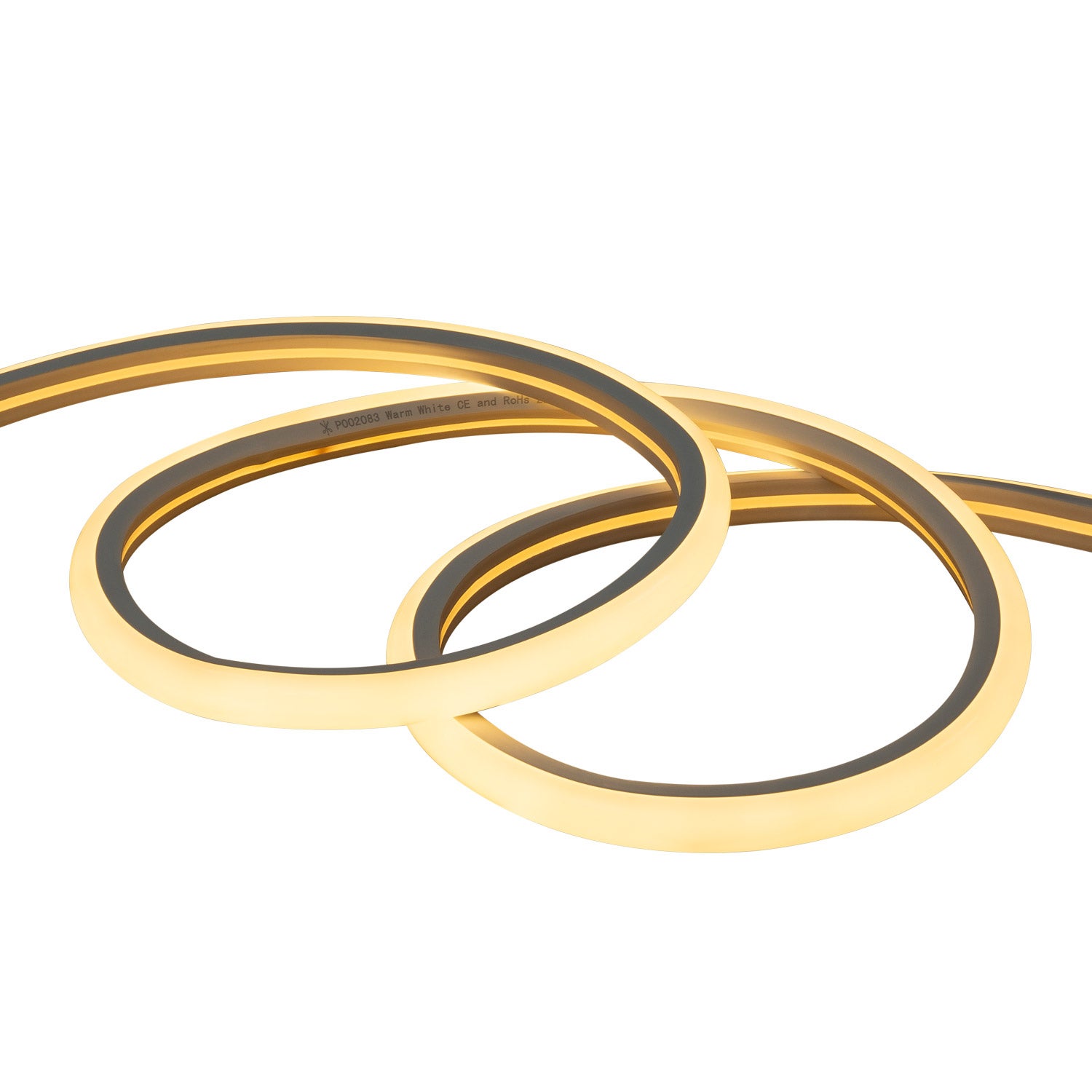 Ruban LED Néon Dimmable 220V Blanc Chaud Semi-Circulaire 180 7.5W/m ...