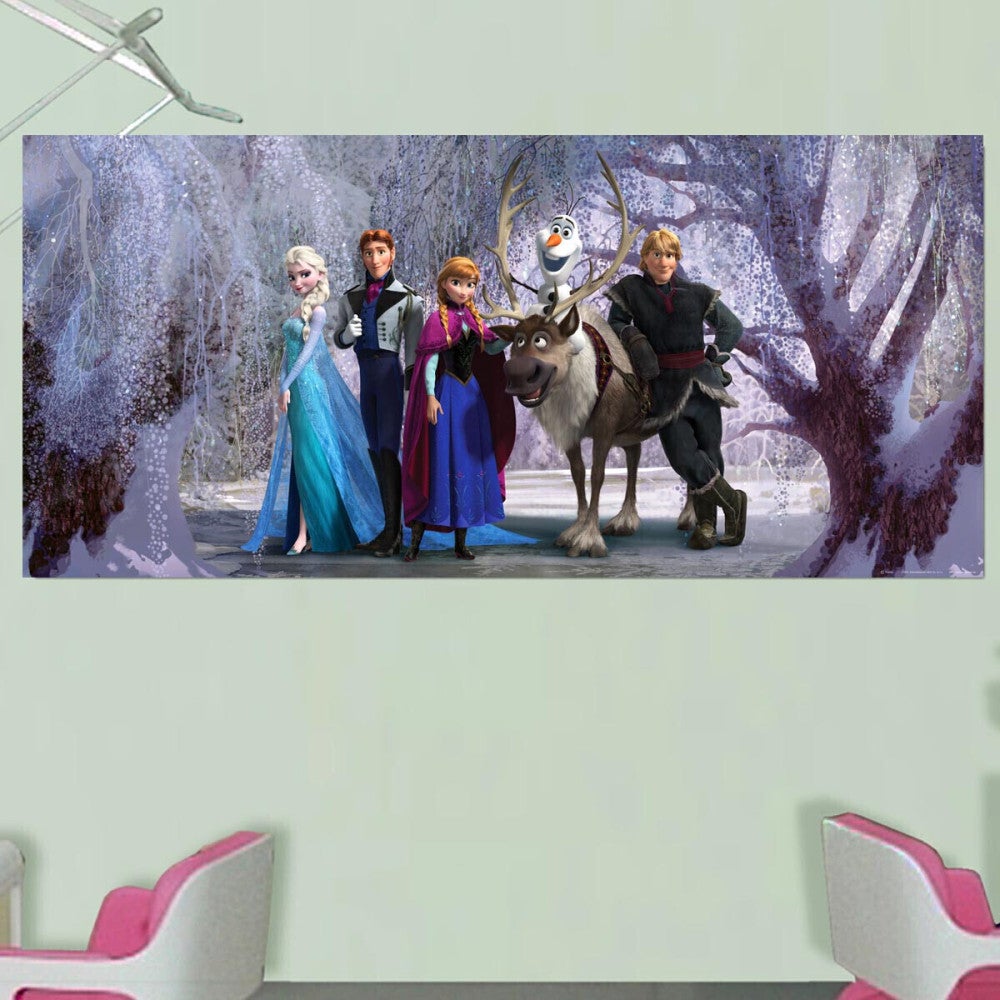 Poster géant La Reine des Neiges Disney Frozen intisse 202X90 CM ...