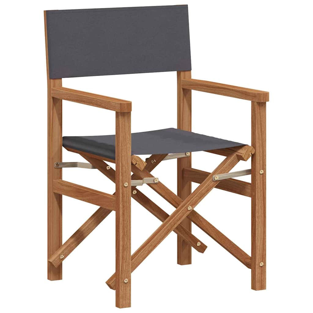Chaise de directeur pliante Gris 55 x 54 x 85 cm | Leroy Merlin