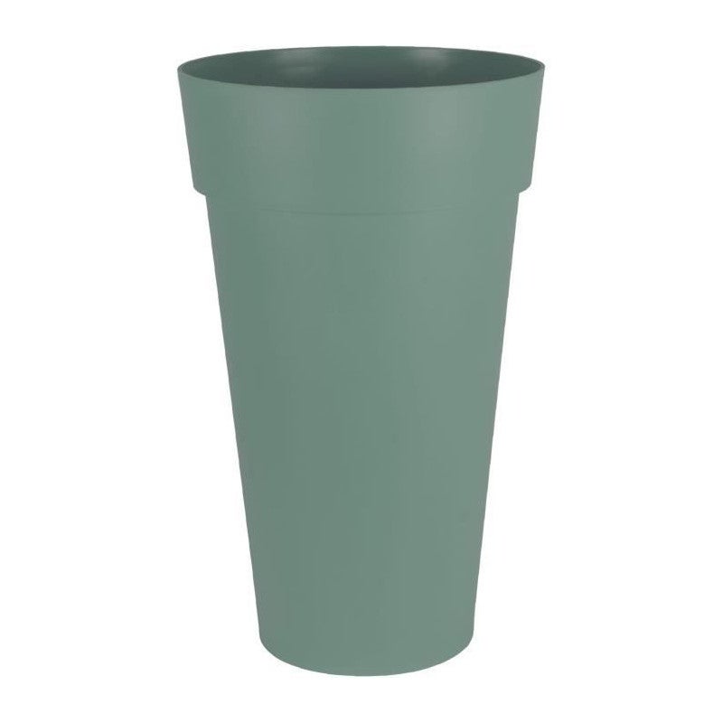 Pot de fleur rond Toscane Ø 48 x H.80 cm - Vert Laurier - Eda | Leroy ...