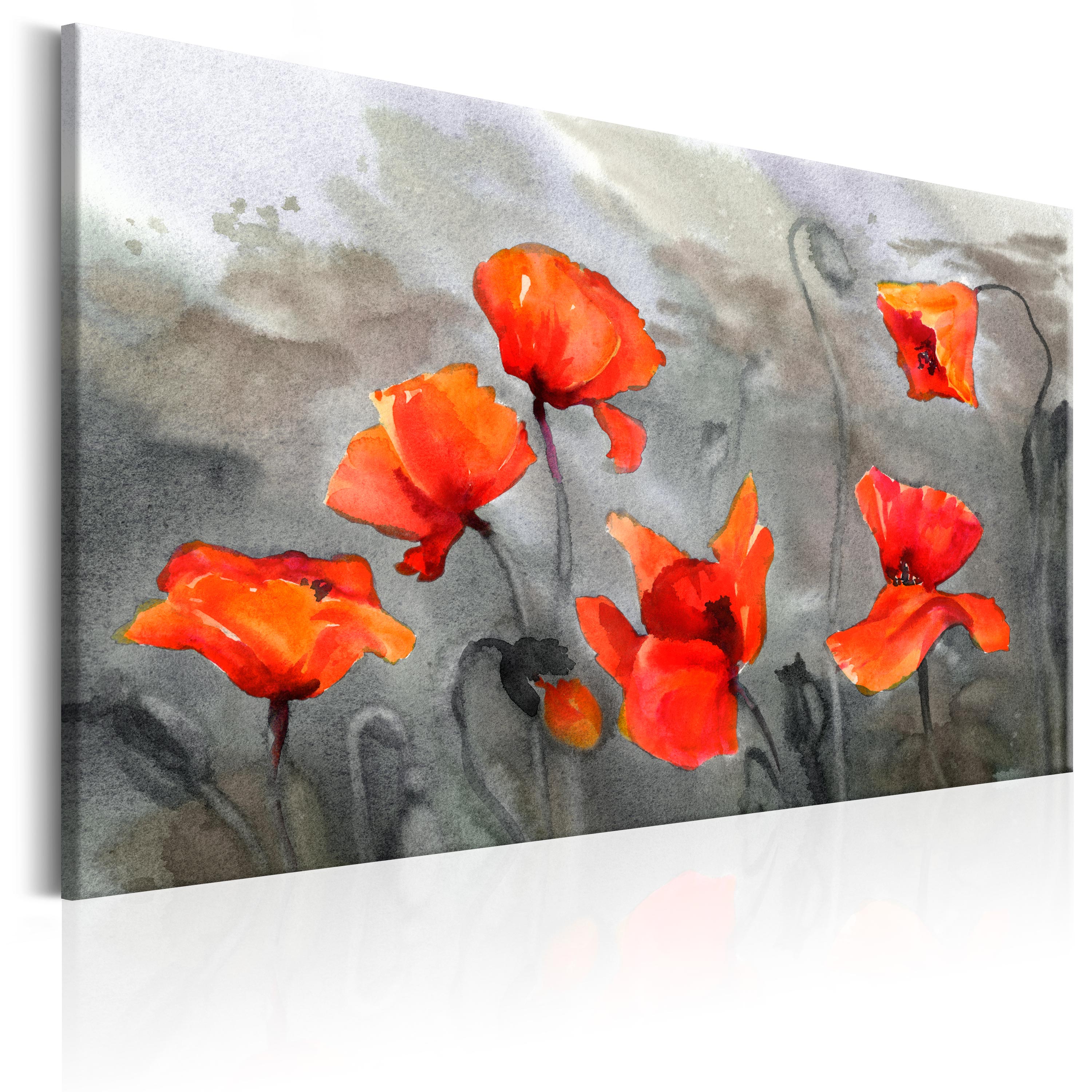 Tableau - Poppies (Watercolour) [90x60] | Leroy Merlin