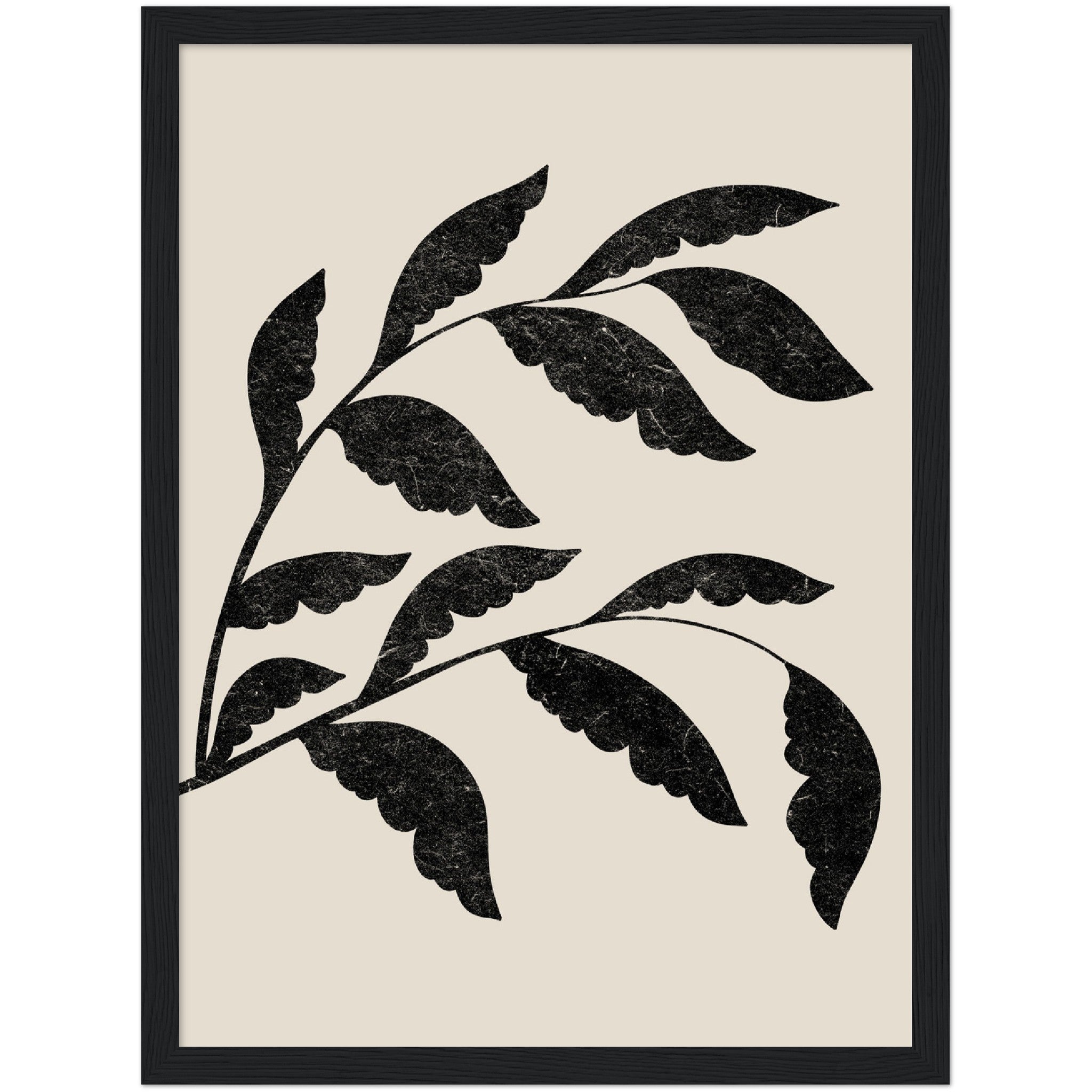 Lámina decorativa para enmarcar RAMA NEGRA 50x70 cm | Leroy Merlin
