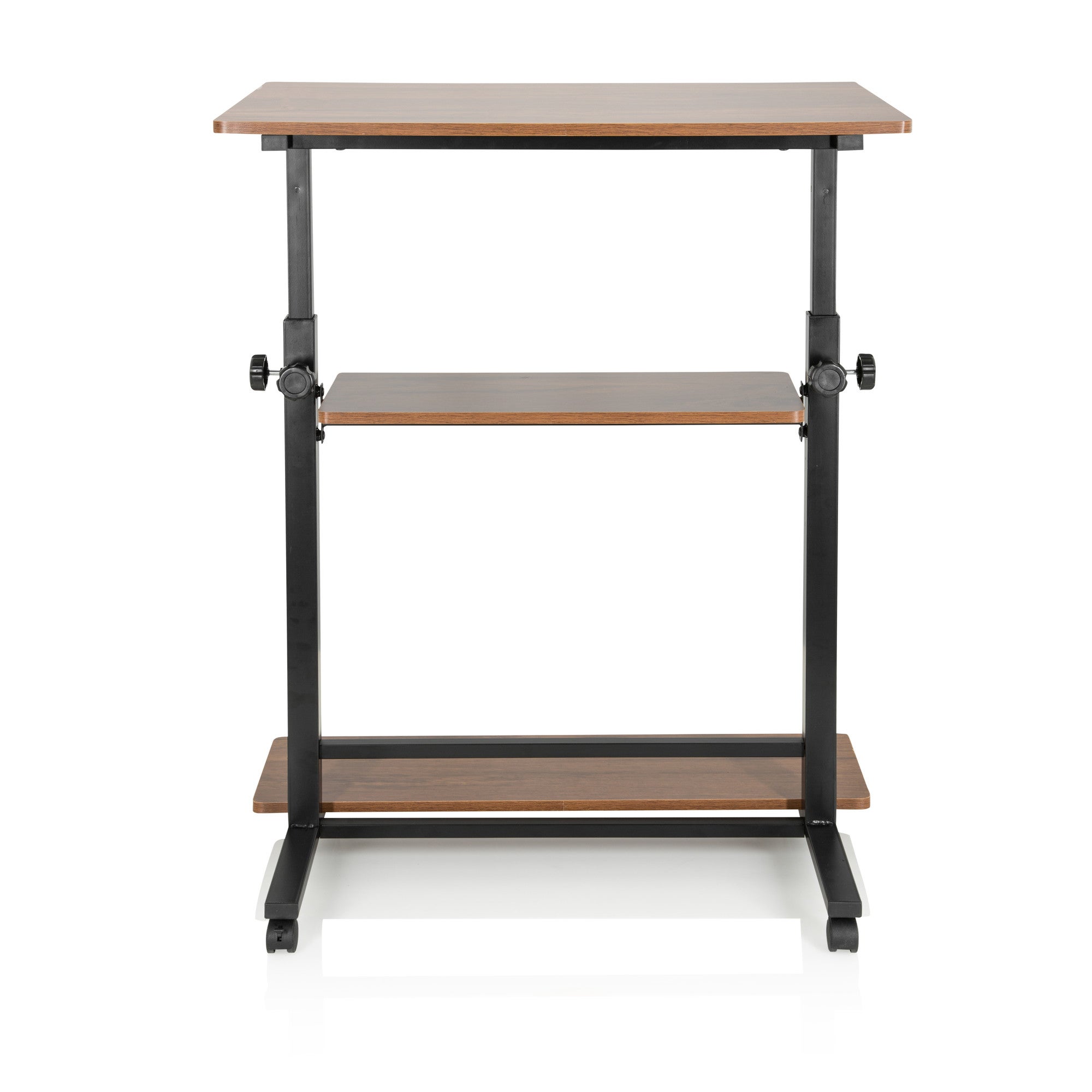Mesa de trabajo / Escritorio WORKSTATION II 50 x 80 cm negro / nogal ...