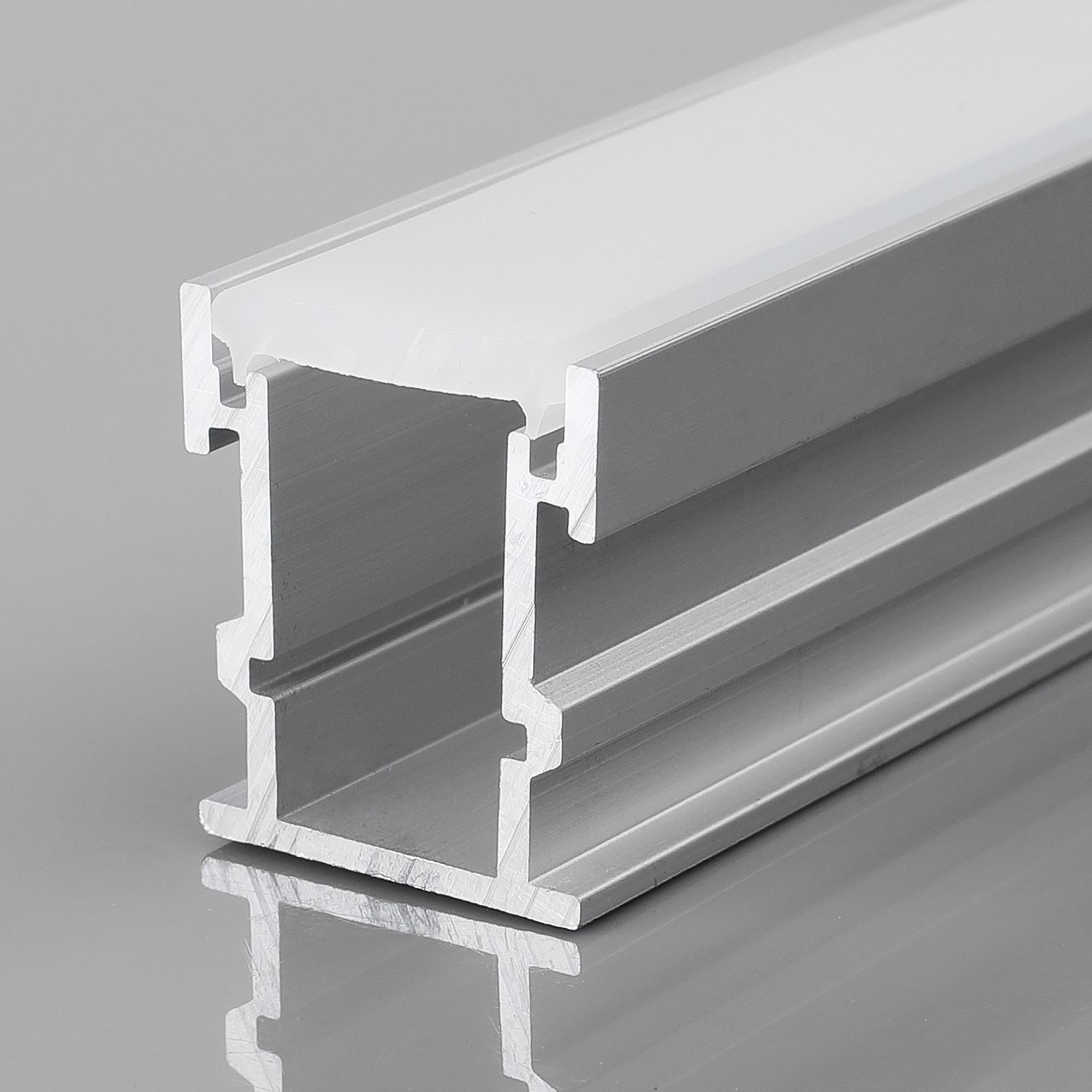 Profilé pour bande LED au sol - 25x21mm - Avec diffuseur - 2 mètres ...