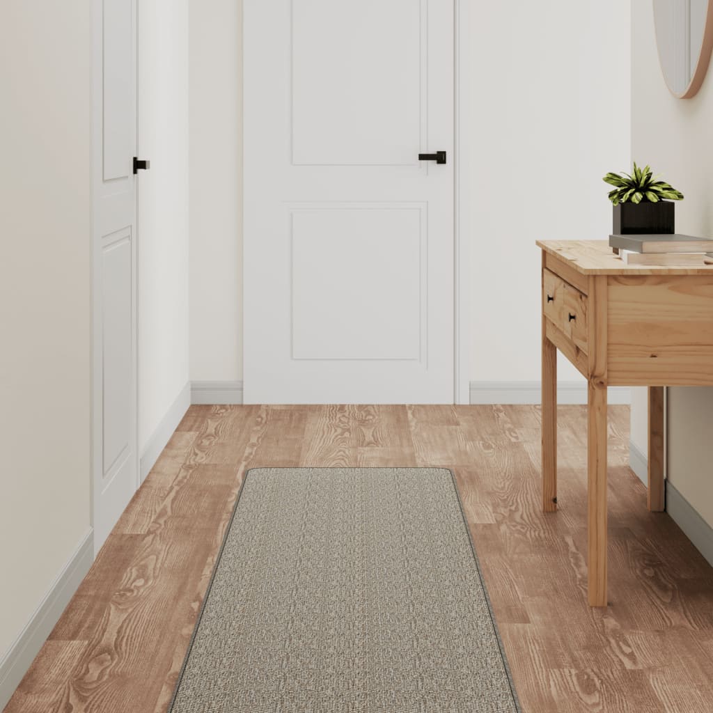 Tapis de couloir aspect sisal taupe 50x200 | Leroy Merlin