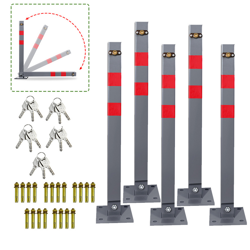 5 Kit Delimitation Post 65 cm Plegable Barrera de estacionamiento ...