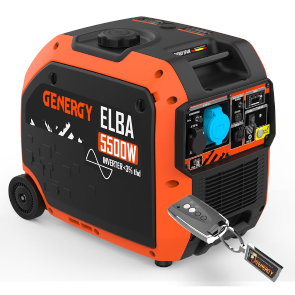 Generador inverter Genergy ELBA RC 5,5Kw Arranque eléctrico/remoto ...