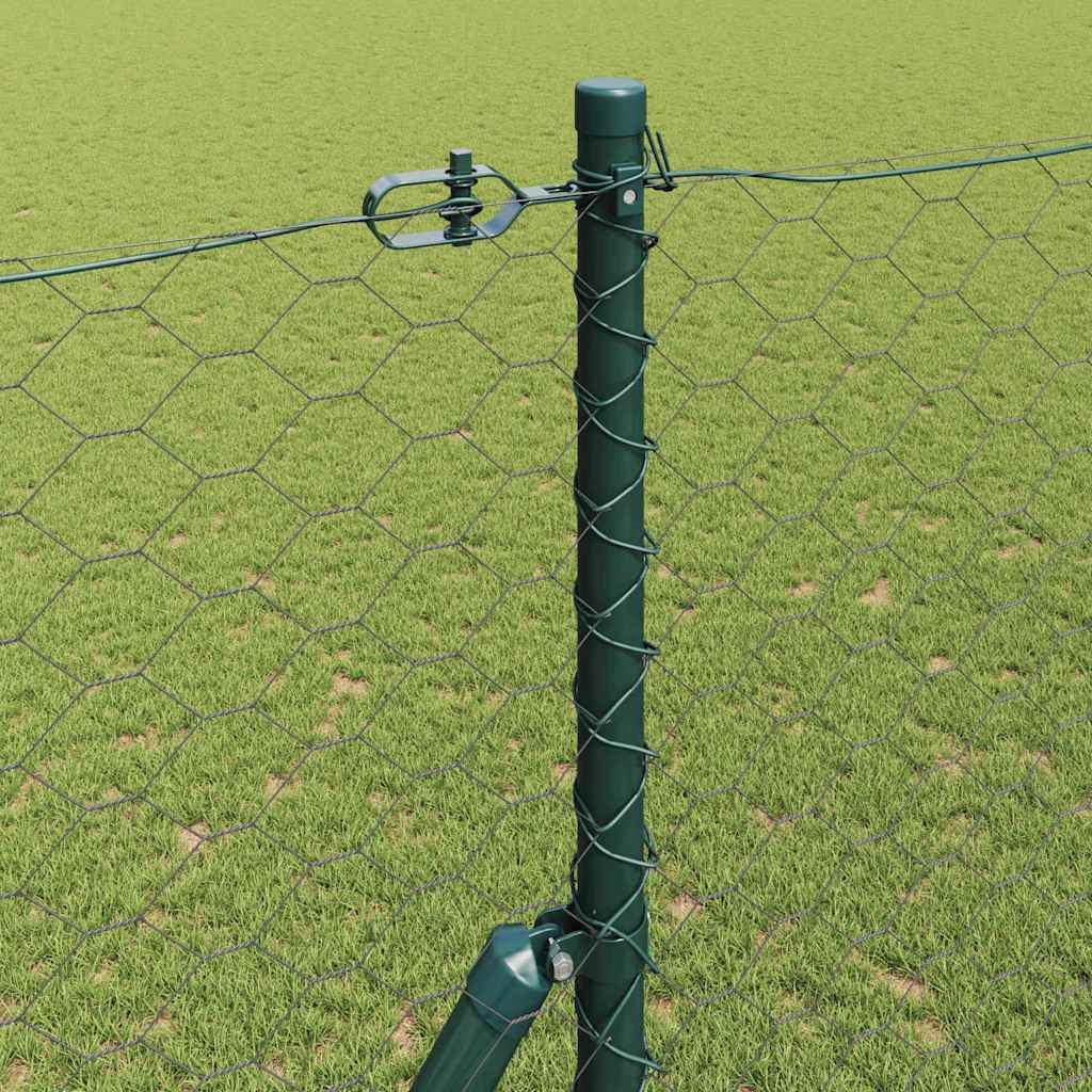 Poste para valla. Gris, 50 x 1,5 m (malla de 50 mm). Acero y PVC ...