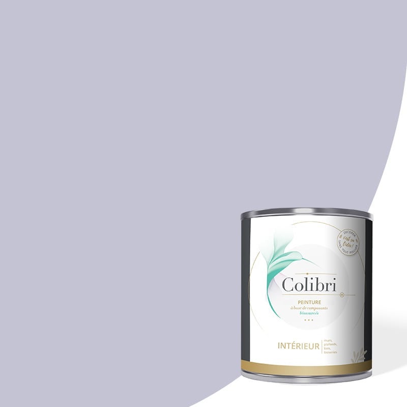 Peinture murs et plafonds Violet Matine, Mate 1L, peinture biosourcée ...