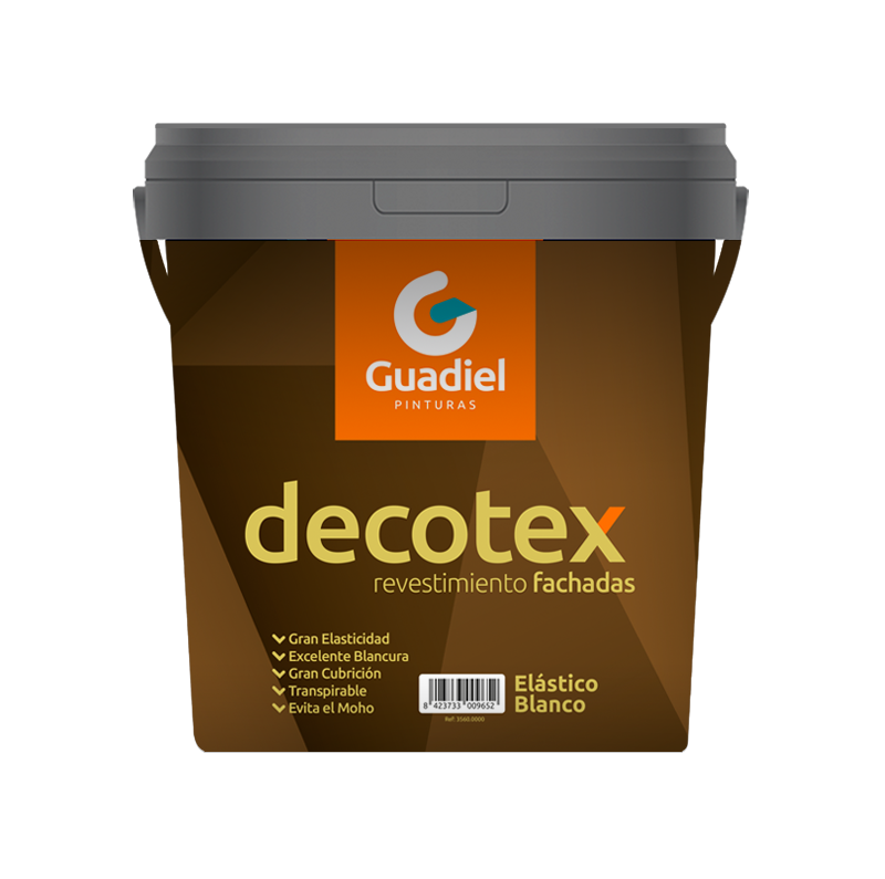 Revestimiento Elastico Fachadas DECOTEX Blanco Mate 14L, Antimoho ...