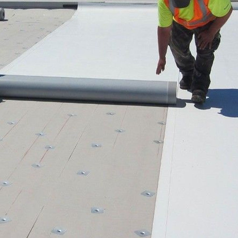Membrane PVC pour l'étanchéité toitures, 1,2 mm AU METRE large, 1,63 m ...