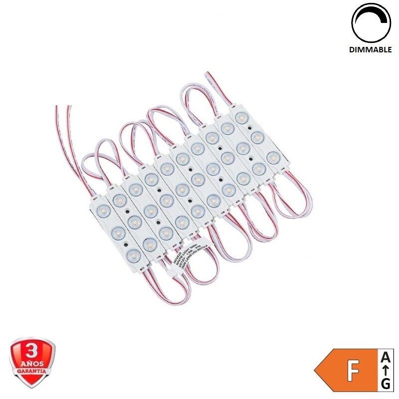 Modulo Led 12V 3smd 28x35 0,72W 7000K IP65 pack de 10 und | Leroy Merlin