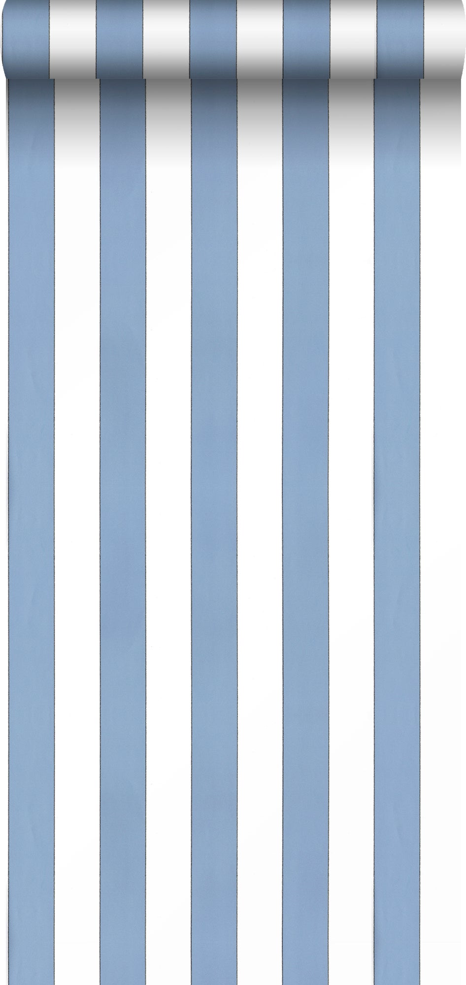 Papel pintado rayas azul y blanco - 53 cm x 10.05 m - Sanders & Sanders ...